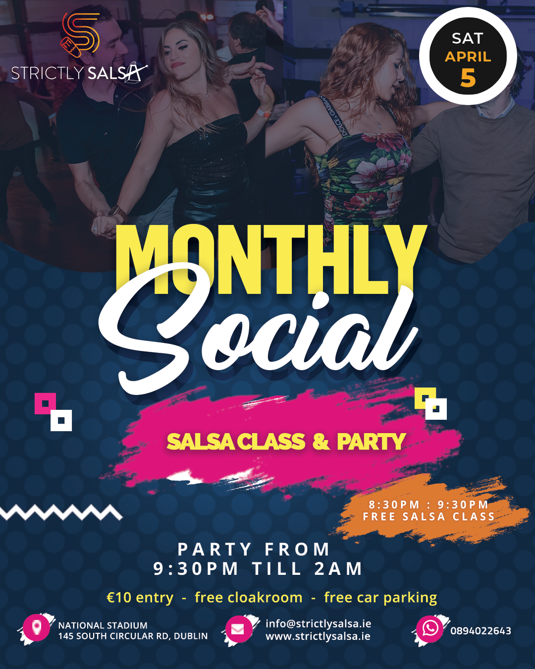5th of April Salsa Monthly Party – Strictly Salsa